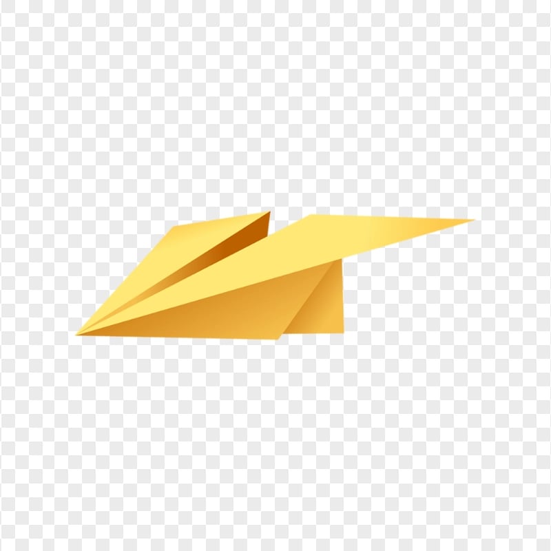 HD Yellow Paper Plane PNG | Citypng
