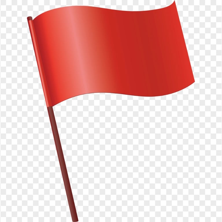 HD Red Flag On Pole Illustration Transparent PNG | Citypng