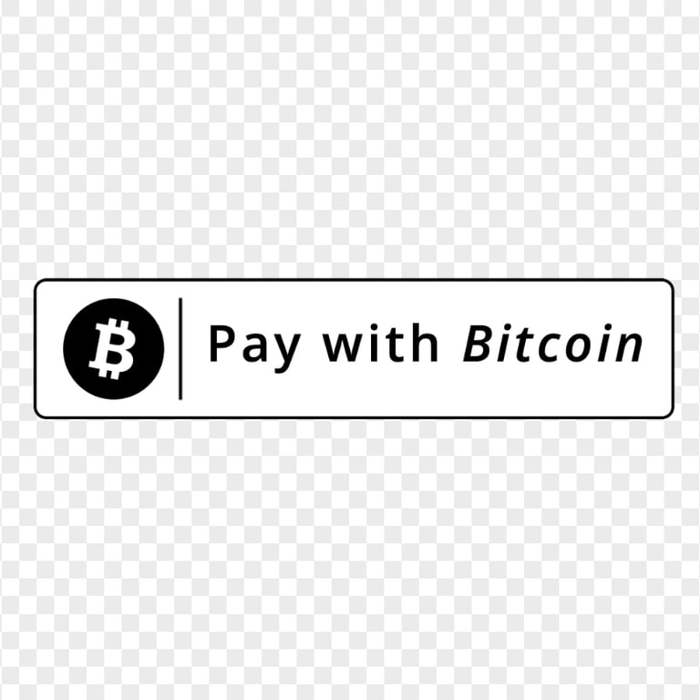 HD Pay With Bitcoin BTC Button PNG | Citypng