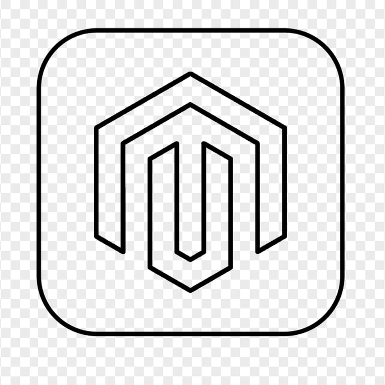 Magento Square Black Logo Icon PNG | Citypng