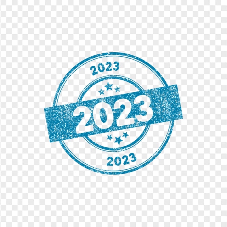 2023 Black Year Date Stamp Sign Logo HD PNG | Citypng