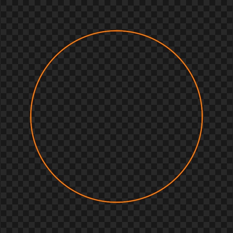 Circle Orange Line Border PNG | Citypng