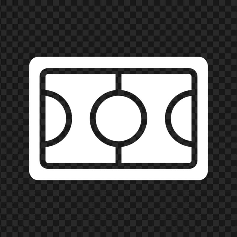 PNG Football Stadium Pitch Top View White Icon | Citypng