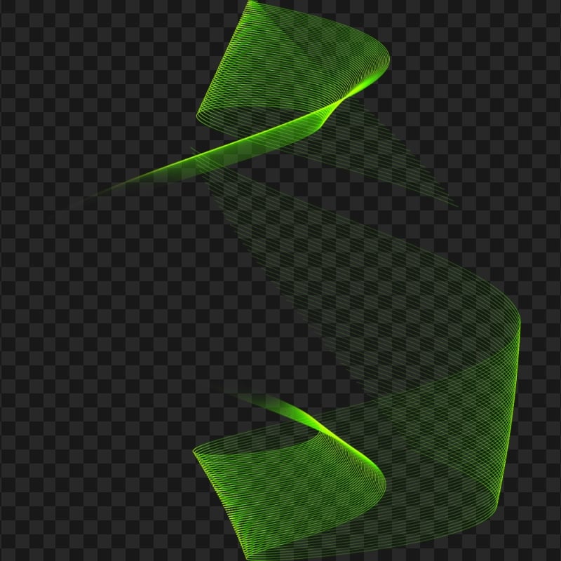Green Lines Abstract Effect PNG | Citypng