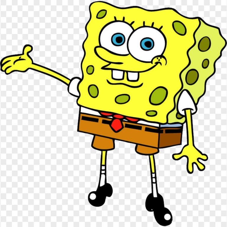 HD SpongeBob Cartoon Standing Clipart Illustration PNG | Citypng