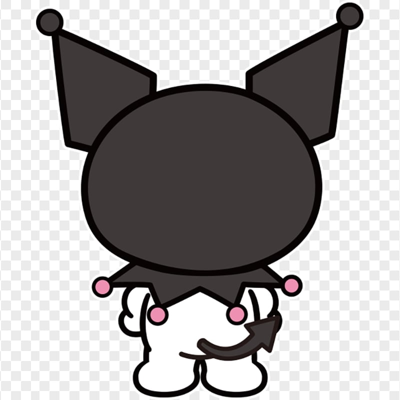 HD Sanrio Kuromi Backside illustration Transparent PNG | Citypng
