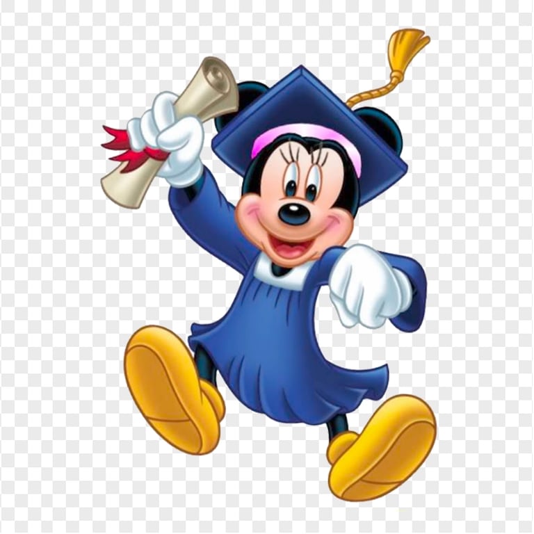 HD Minnie Mouse Graduation Ceremony PNG | Citypng