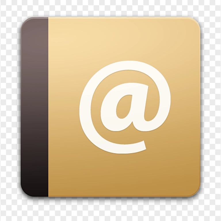 PNG Square Email Address Book Icon | Citypng