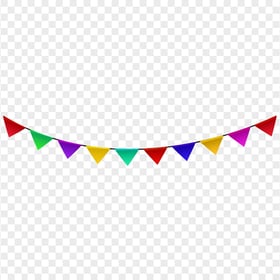 Colorful Pennant Banner PNG | Citypng