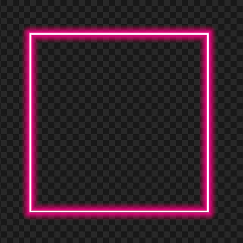 HD Pink Neon Border Frame PNG | Citypng
