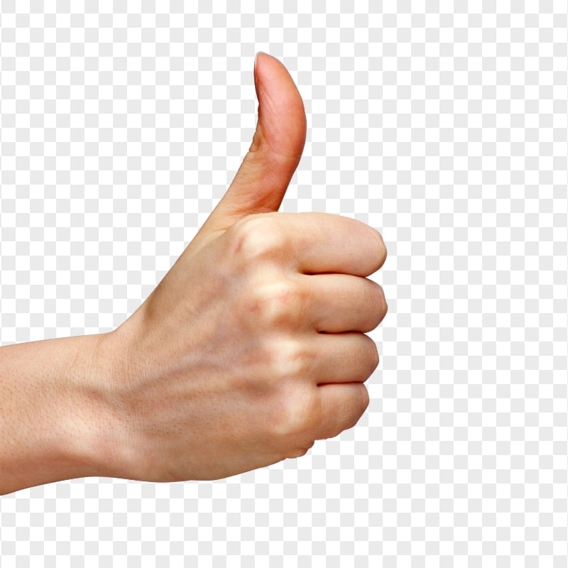 HD Male Hand Thumbs Up Success Good Sign PNG | Citypng