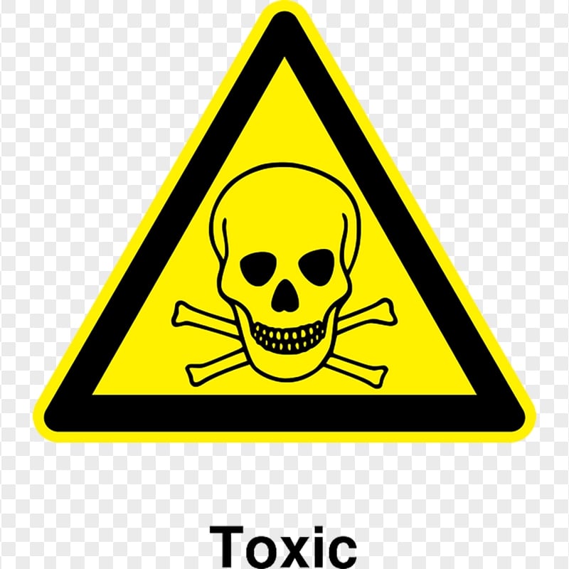 Toxic Hazard Yellow Skull Sign Death Warning | Citypng
