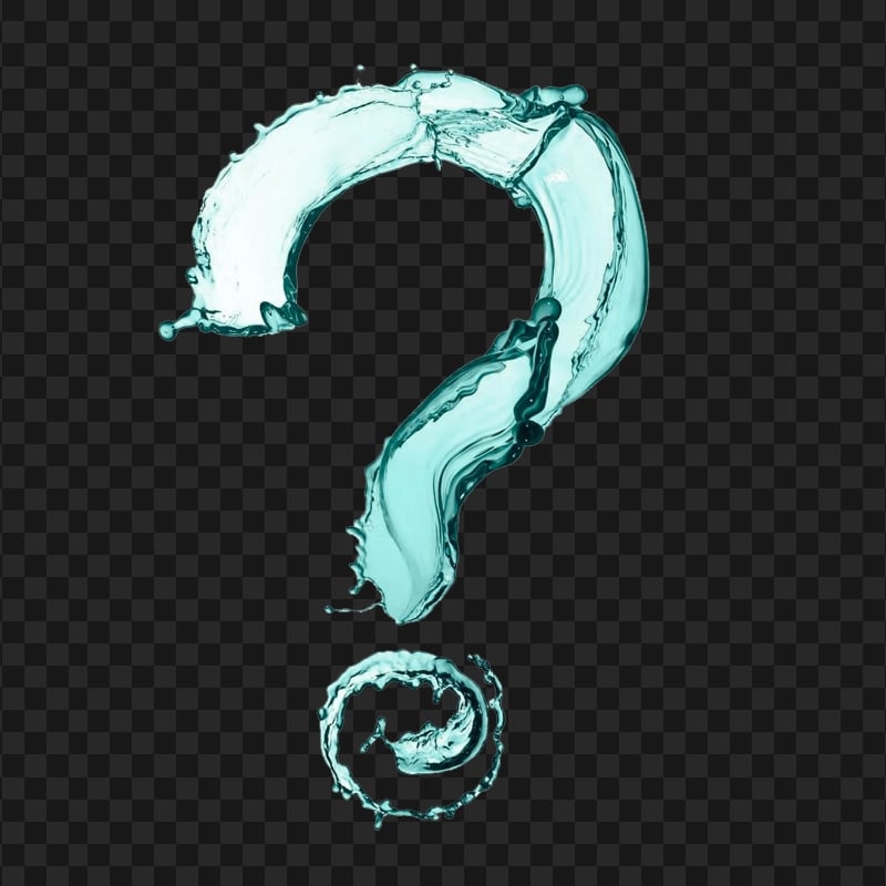 HD Water Question Mark Sign Symbol PNG | Citypng