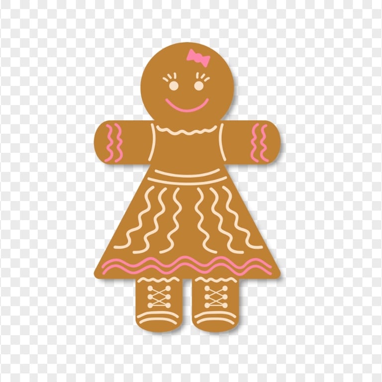 Clipart Girl Gingerbread Character PNG | Citypng