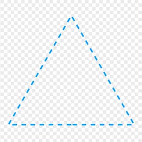 HD Black Dashed Triangle PNG | Citypng