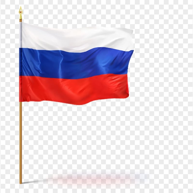 Russia Flag On Pole Download PNG | Citypng