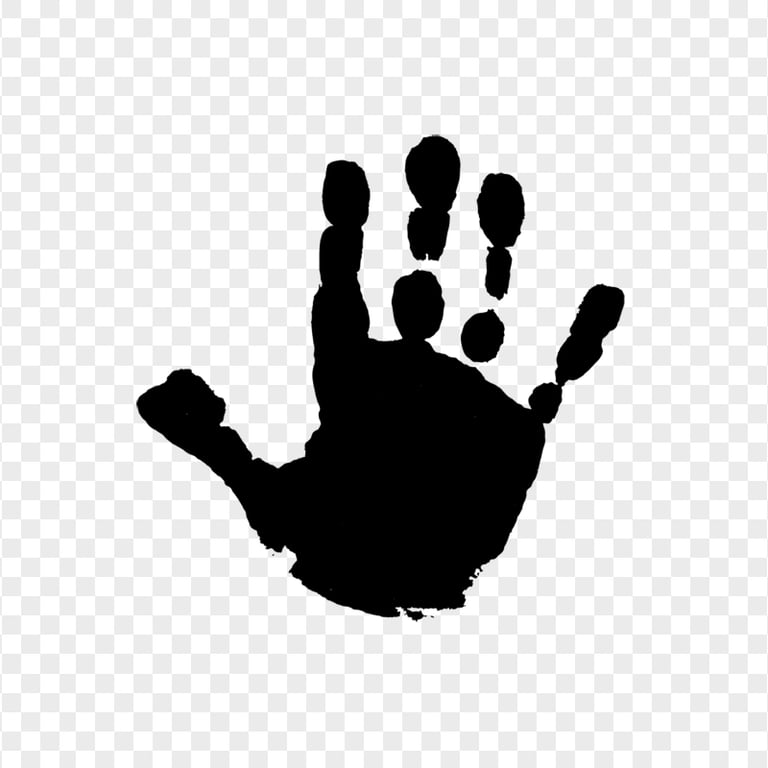 Child Hand Print Silhouette