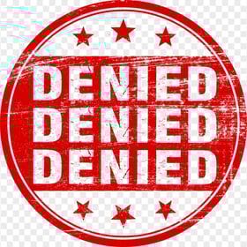 Red Denied Stamp | Citypng