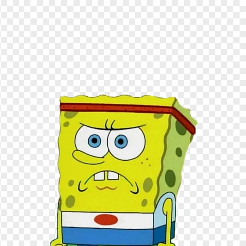 HD Spongebob Playing Sport Looking Angry Characters Transparent PNG ...