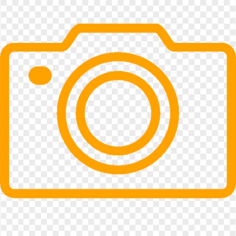 HD Camera Orange Icon PNG | Citypng