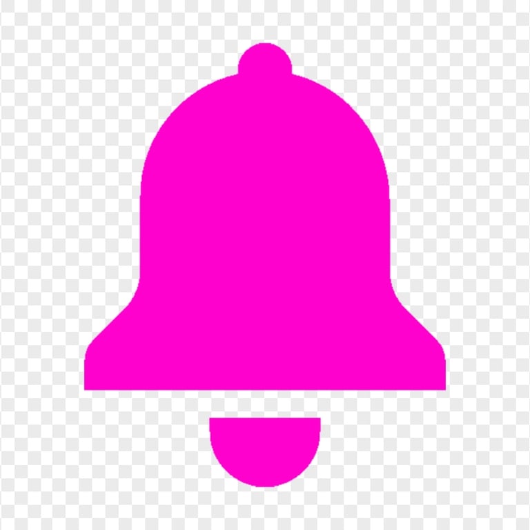 Pink Notification Bell Icon HD PNG | Citypng