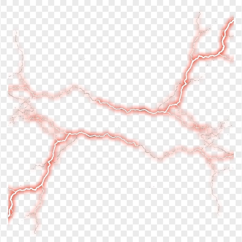 Thunder Red Lightning Effect PNG | Citypng