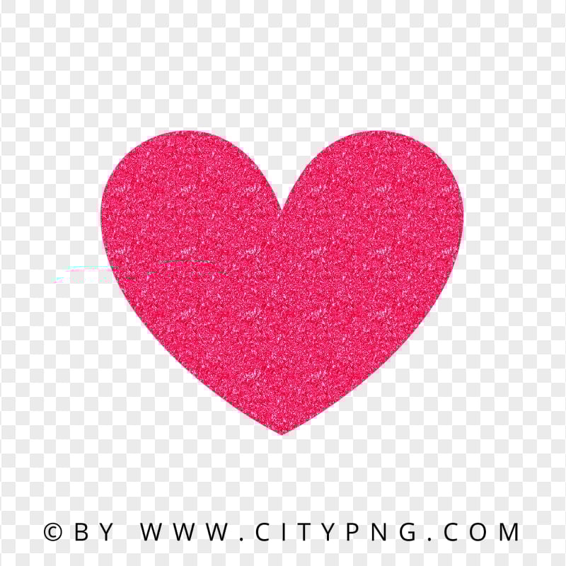 Pink Heart Glitter Effect Transparent Background | Citypng