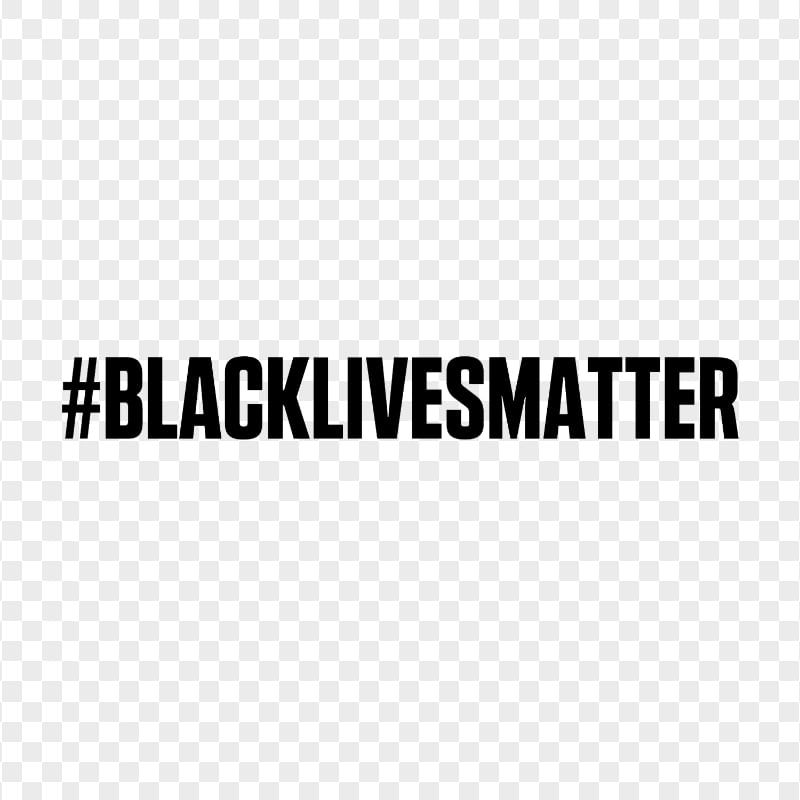 BLM Black Lives Matter Hashtag Black Text | Citypng