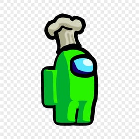 HD Black Among Us Character Walking With Chef Hat PNG | Citypng