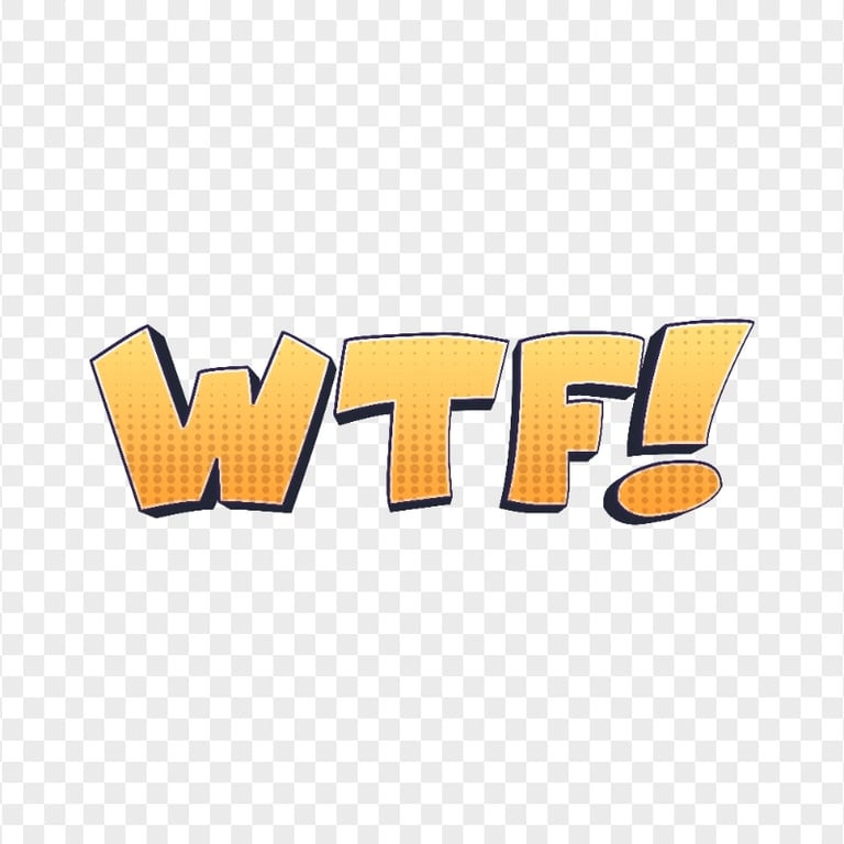 HD WTF! Cartoon Comic Word Expression Transparent PNG | Citypng