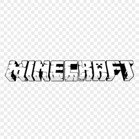 White Minecraft Logo Transparent Background