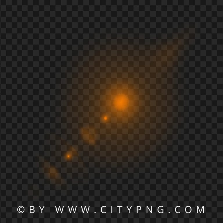 HD Abstract Orange Lens Flare Effect Transparent PNG | Citypng