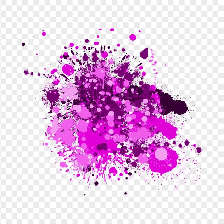 HD Pink and Purple Brush Paint Splatter Transparent PNG | Citypng