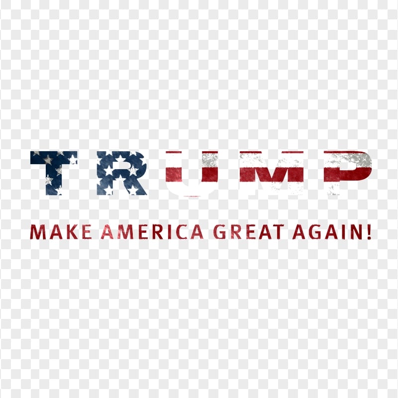 HD US Flag Make America Great Again Logo Text Trump | Citypng
