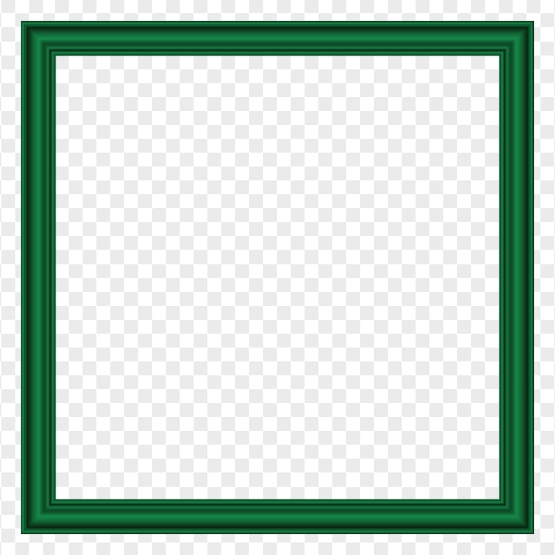 Wood Square Green Frame Transparent PNG | Citypng