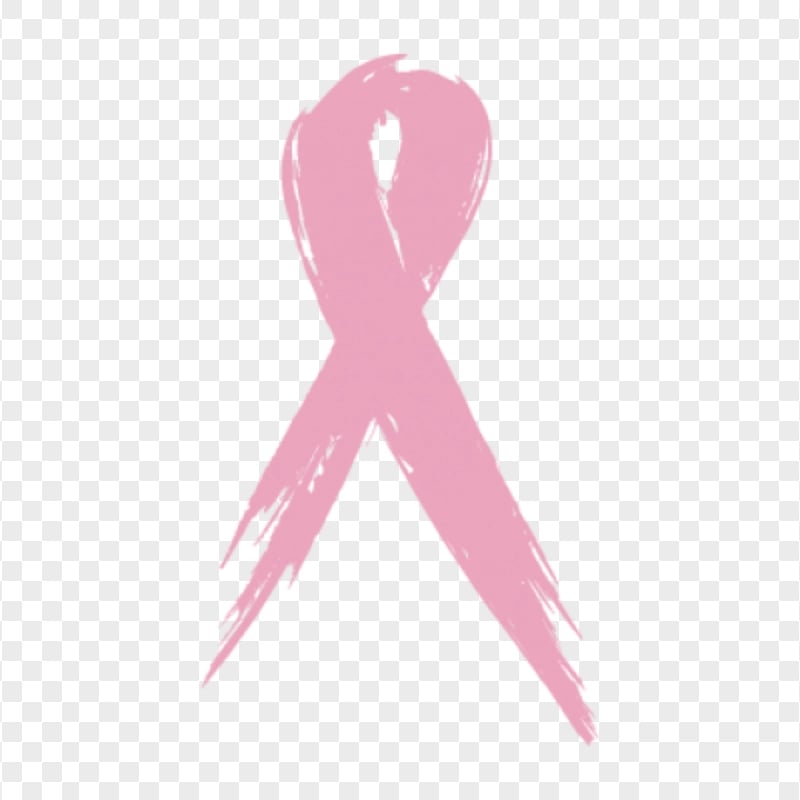 HD Brush Stroke Breast Cancer Pink Ribbon Sign PNG | Citypng