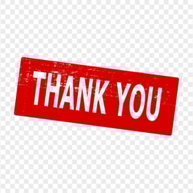 HD Thank You Red Text Stamp Transparent PNG | Citypng