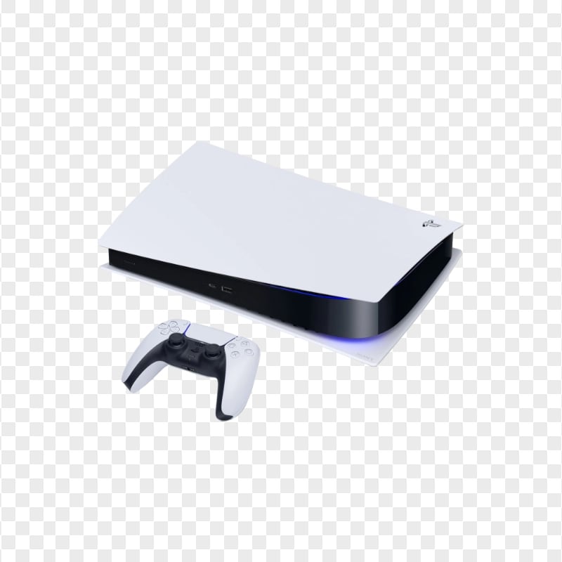 Playstation 5 Sony Ps5 Side View With Controller | Citypng