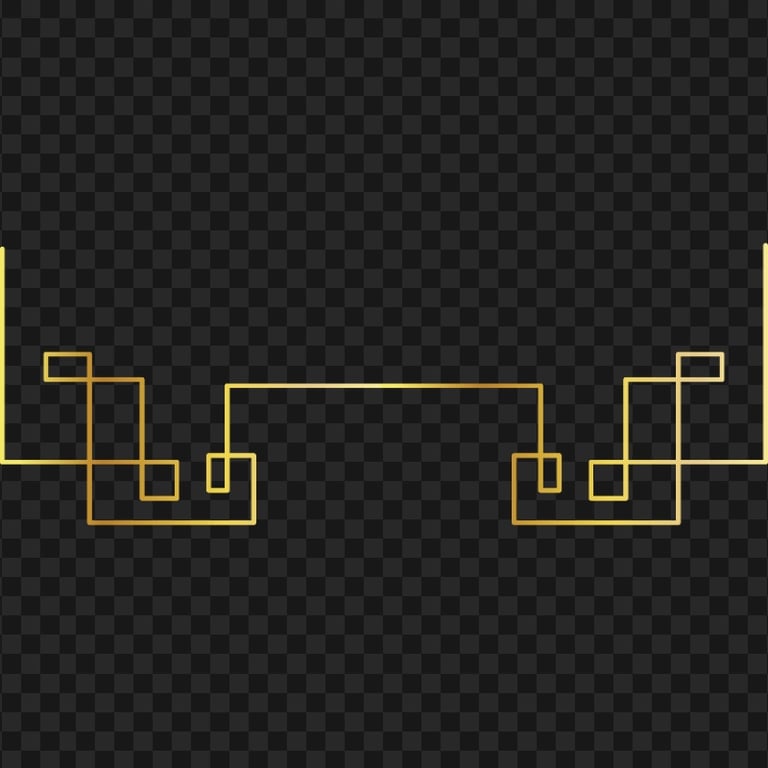 HD Gold Line Illustration Transparent Background | Citypng