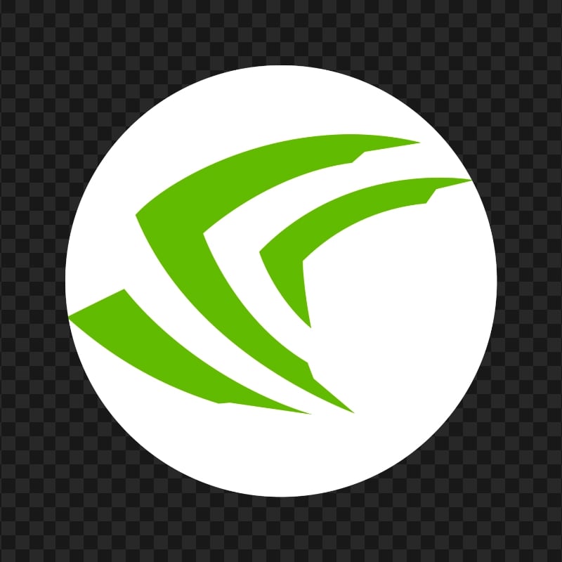 Geforce Nvidia Circle White & Green Icon HD PNG | Citypng