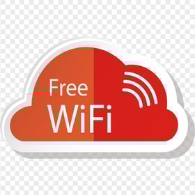 HD Wireless Wifi Round Red Logo Icon Transparent PNG | Citypng