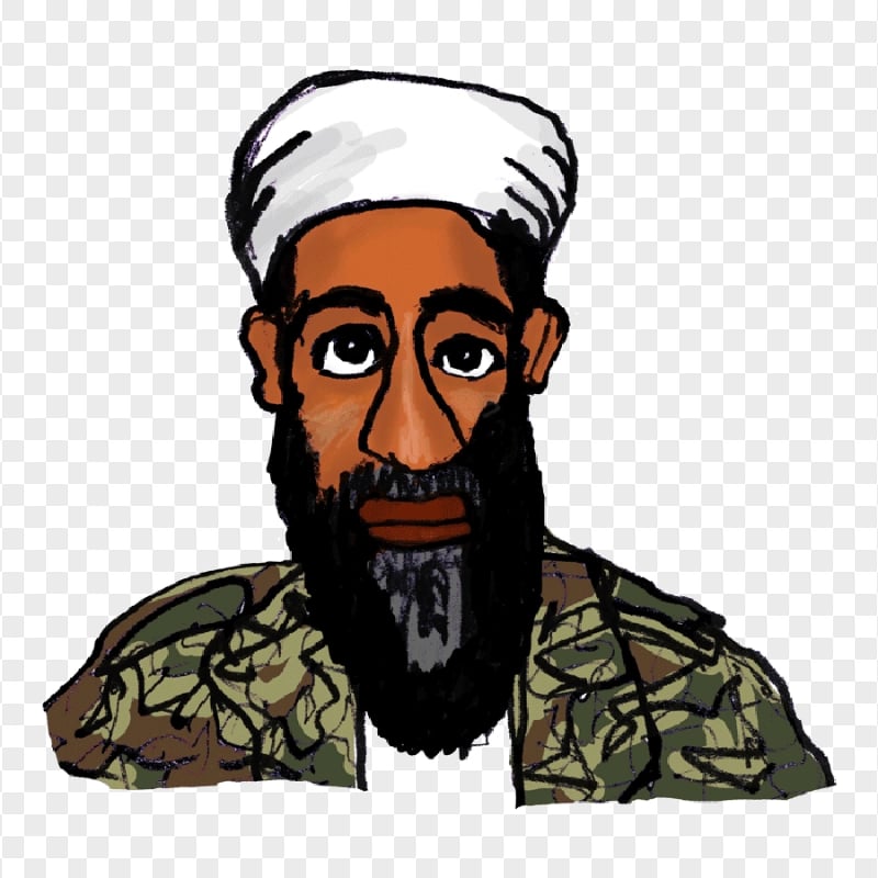Osama Bin Laden Cartoon Clipart Drawing | Citypng