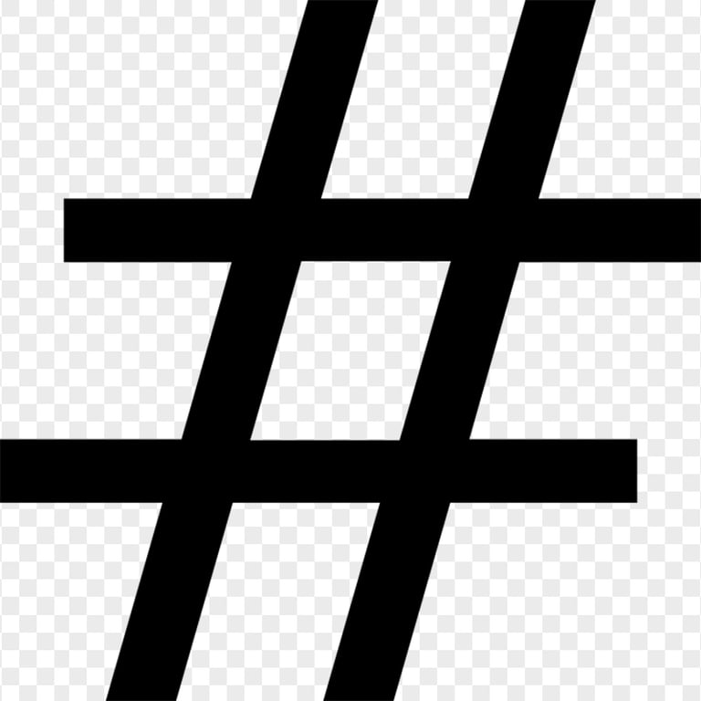 Black Hashtag # Social Media Icon | Citypng