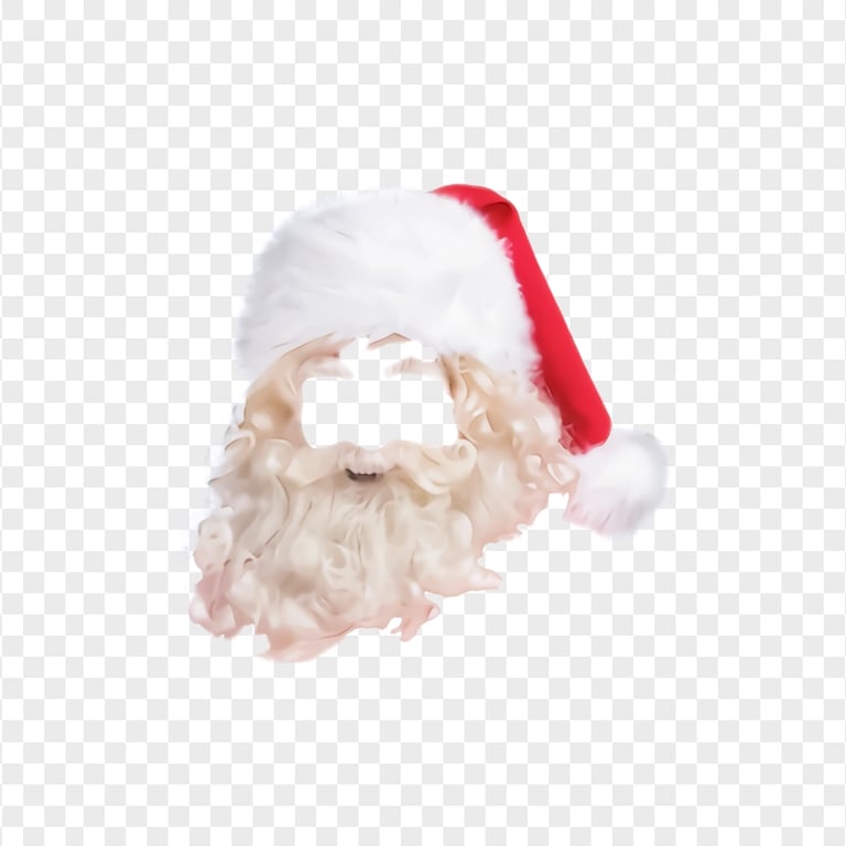 Christmas Santa Claus Hat & Beard HD PNG | Citypng