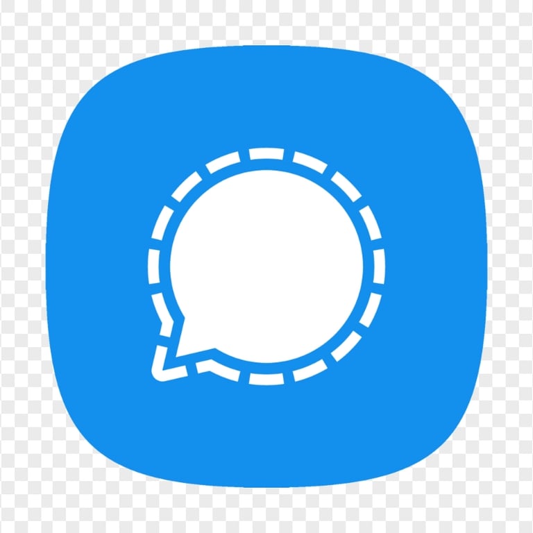 HD Beautiful Square Vector Blue Signal Messenger Icon PNG | Citypng