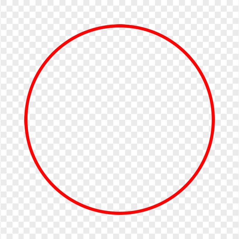 Red Circle Outline Png