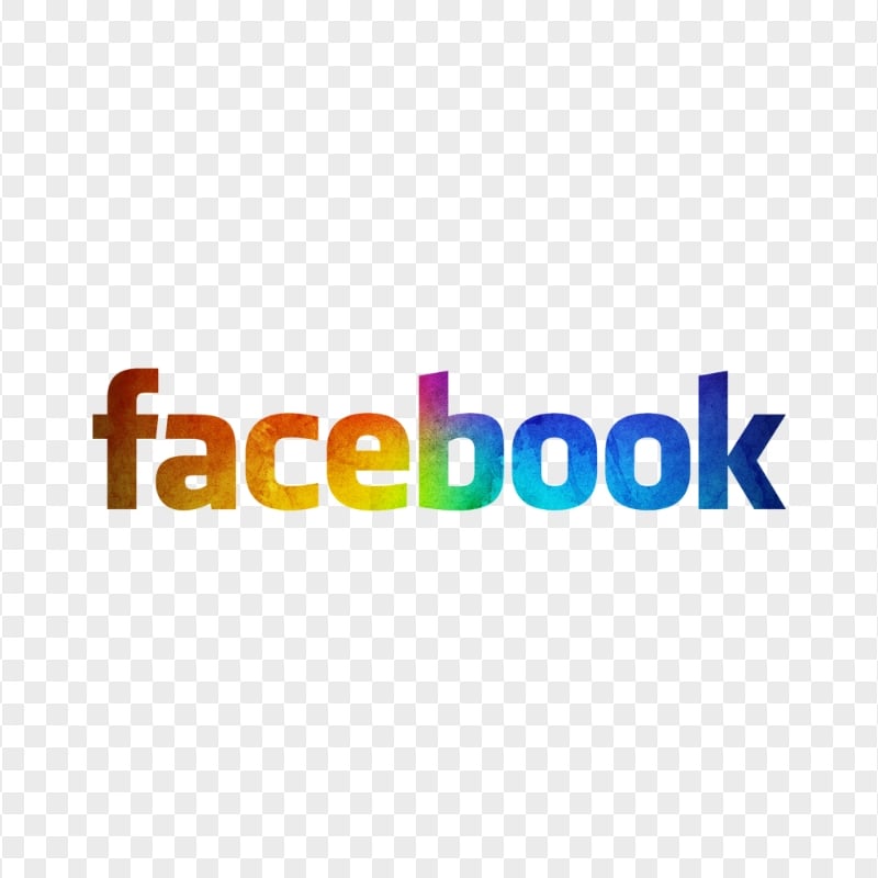 HD Facebook Rainbow Multicolor Text Logo PNG | Citypng