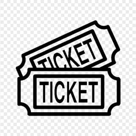 Black Ticket Vector Flat Logo Icon FREE PNG | Citypng