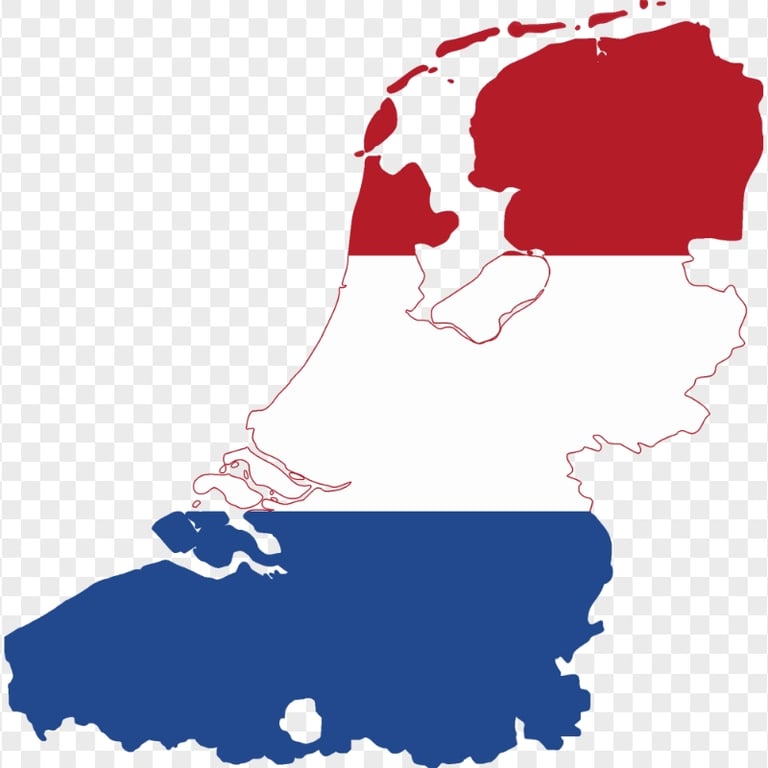 Netherlands Flag Map HD PNG | Citypng