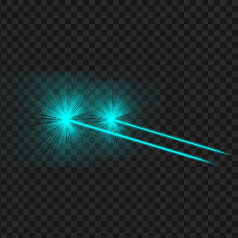 Side View Blue Eyes Laser Effect PNG | Citypng